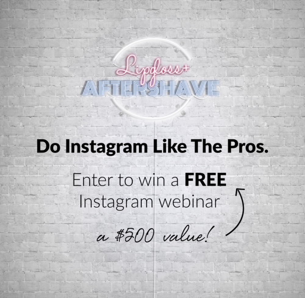 IG POPUP - lipgloss + aftershave